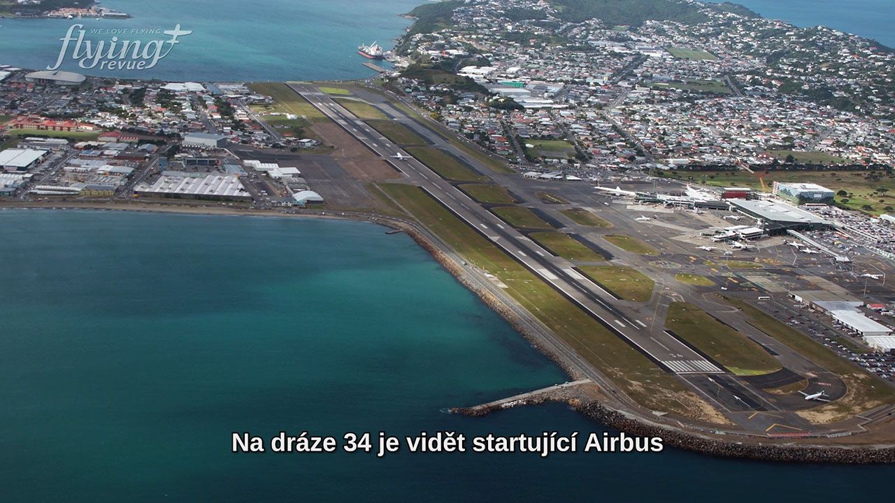 Jediné dopravní letiště, jehož dráha začíná a končí v moři: Wellington ...